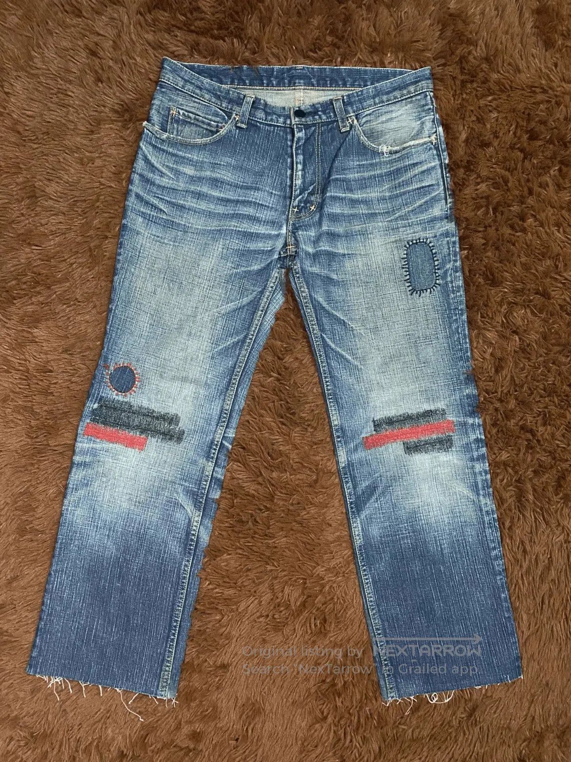 Number (N)ine Sz 2x28 Number Nine 05SS Distressed Patches Denim. | Grailed