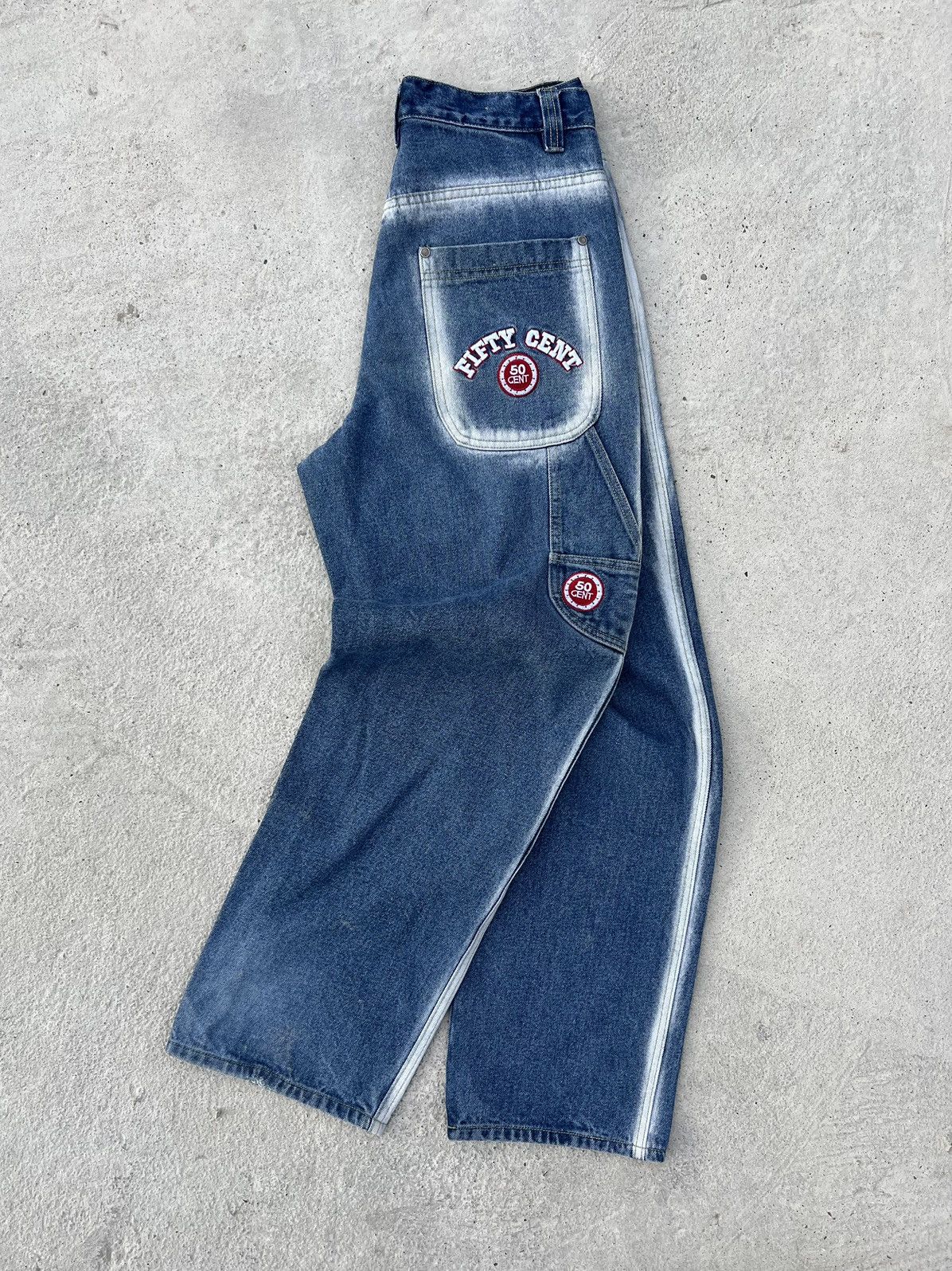 50 Cent × Japanese Brand × Vintage Vintage 50 Cent Baggy Jeans | Grailed