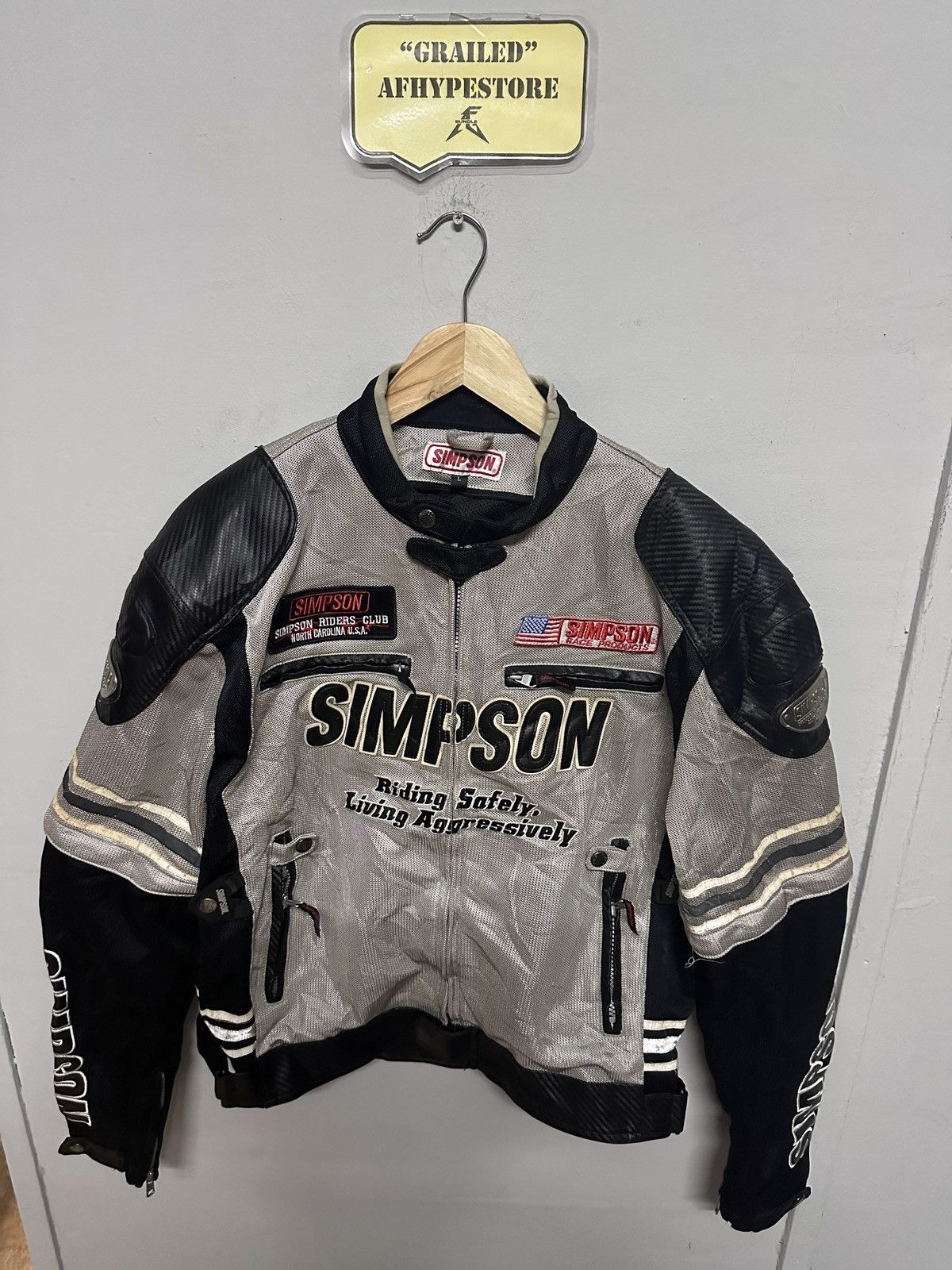 Racing × The Simpsons Simpson Rider Club Racing Jacket | Grailed