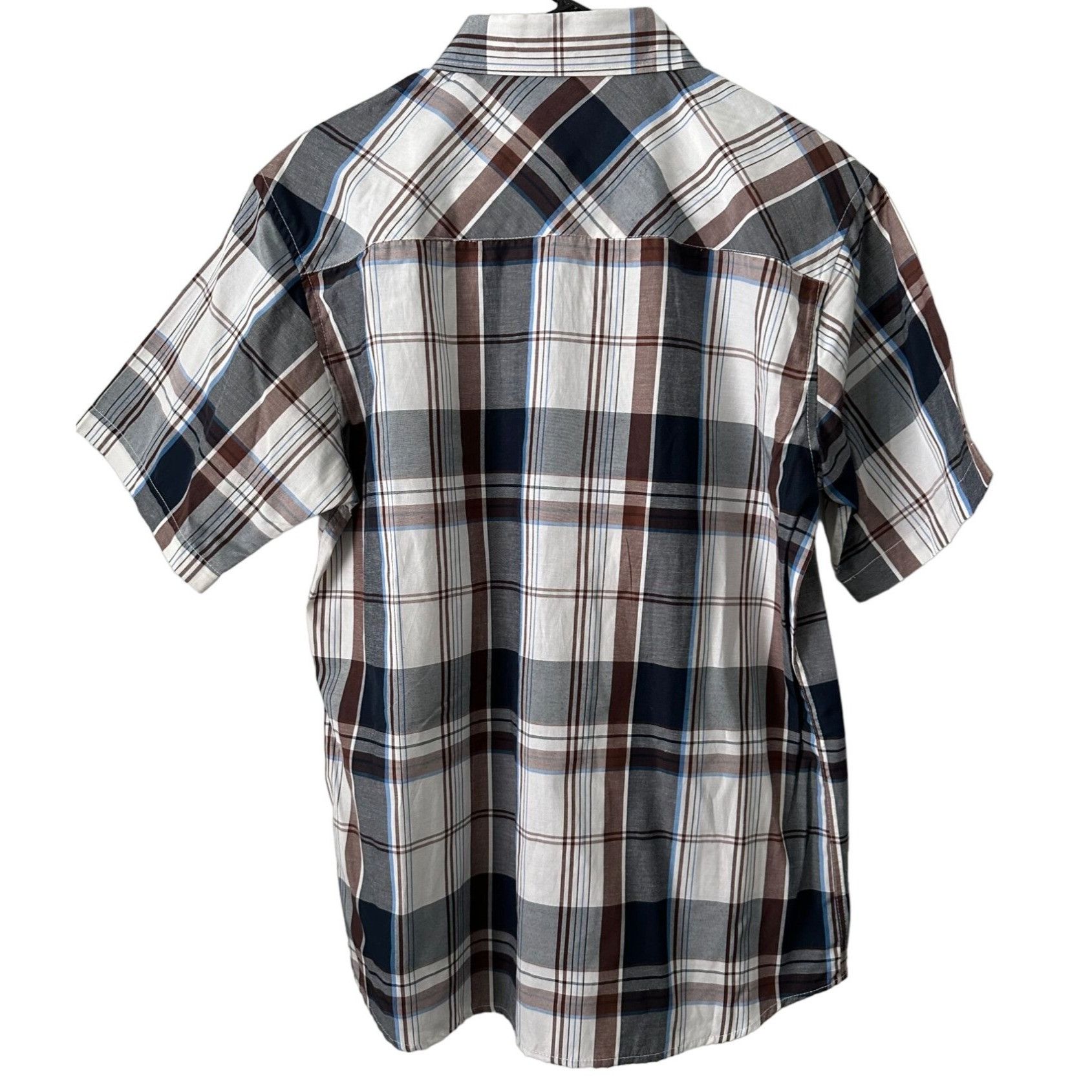 Sahara Club NEW Sahara Club Mens Shirt Large Plaid Multicolor Red Blue ...
