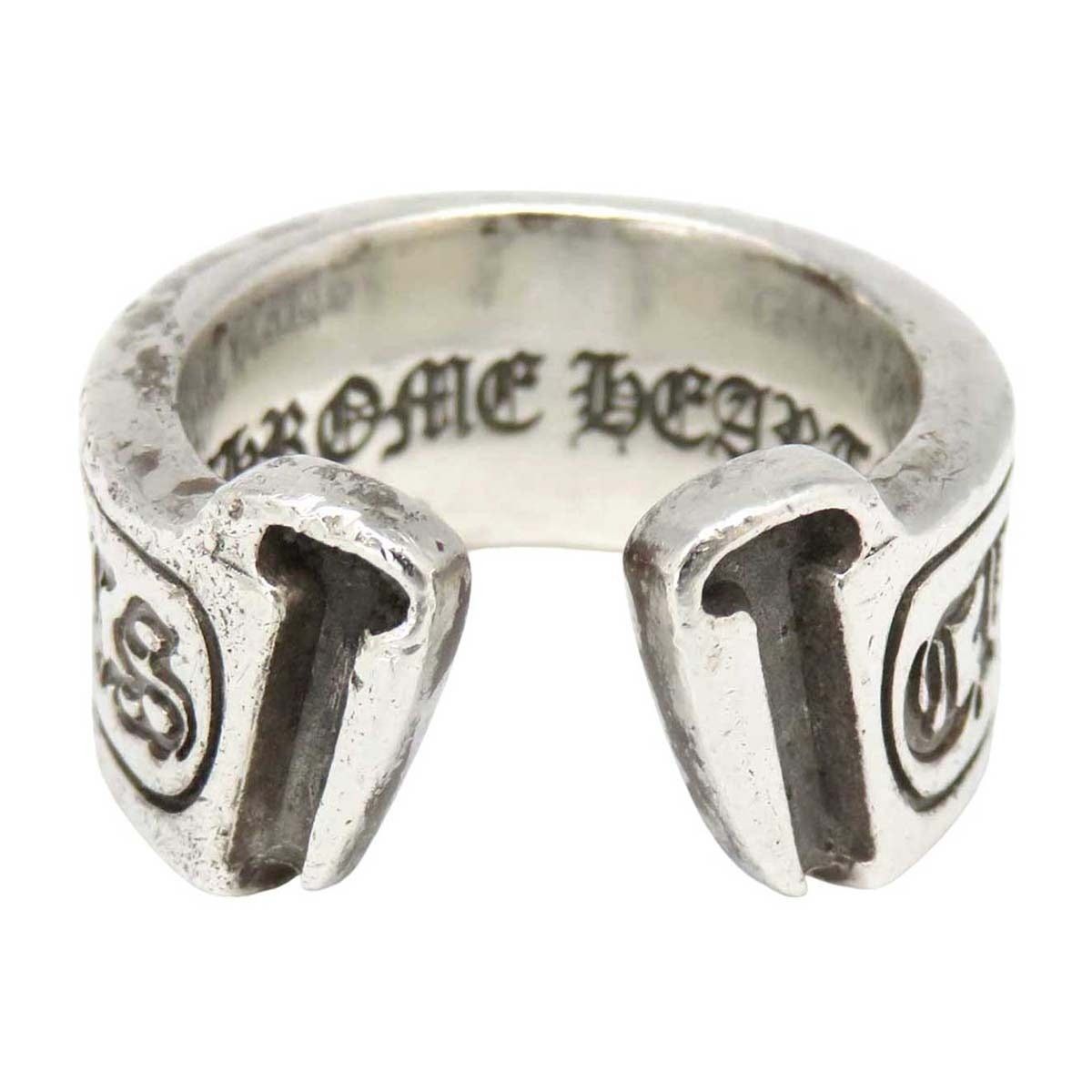 Chrome Hearts CHROME HEARTS Large Scroll Label Ring b1153108230 | Grailed