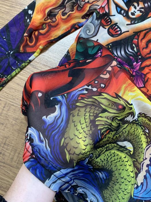 Vintage VINTAGE ED HARDY STYLE TATTOO MESH 2000s LONG SLEEVE | Grailed