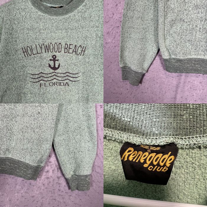 Vintage A1 Vintage 90s Renegade Hollywood Beach Florida Sweater Adult ...