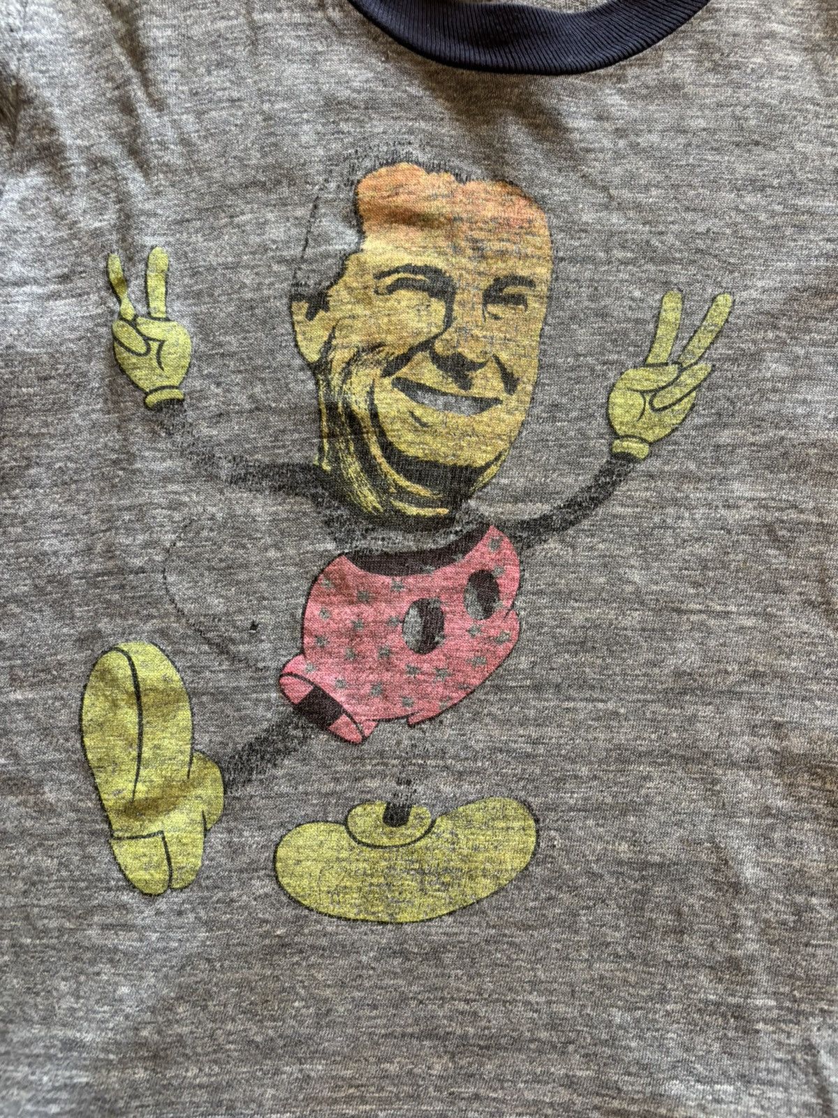 Vintage Vtg 70’s Spiro Agnew Mickey Mouse Political Parody Shirt | Grailed