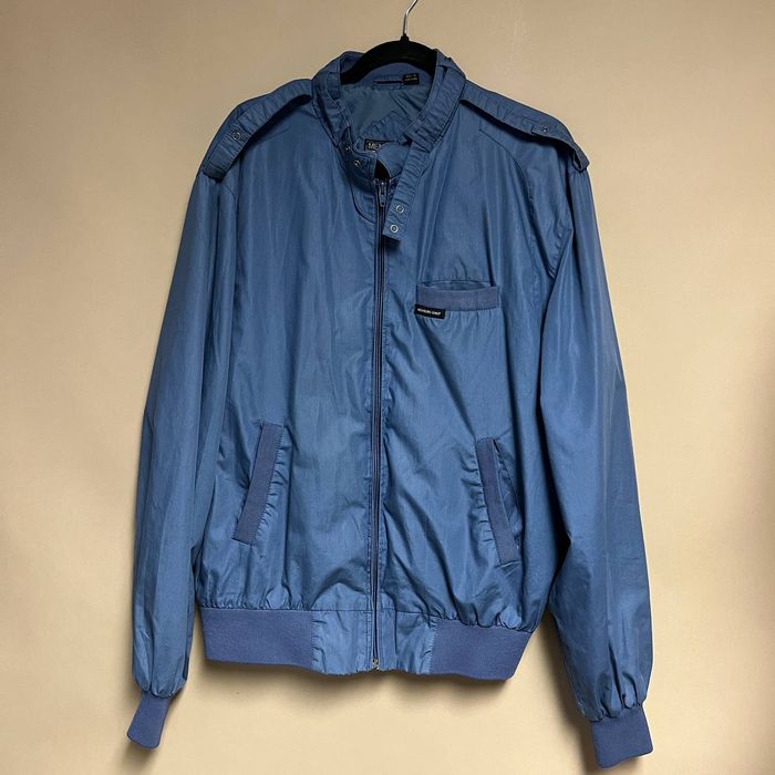 Members Only Members Only 80s Blue Zip Up Bomber Jacket Large Tall ...