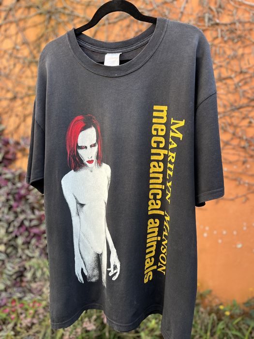 Very Rare Vintage Marilyn Manson Mechanical animals tour shirt | Grailed