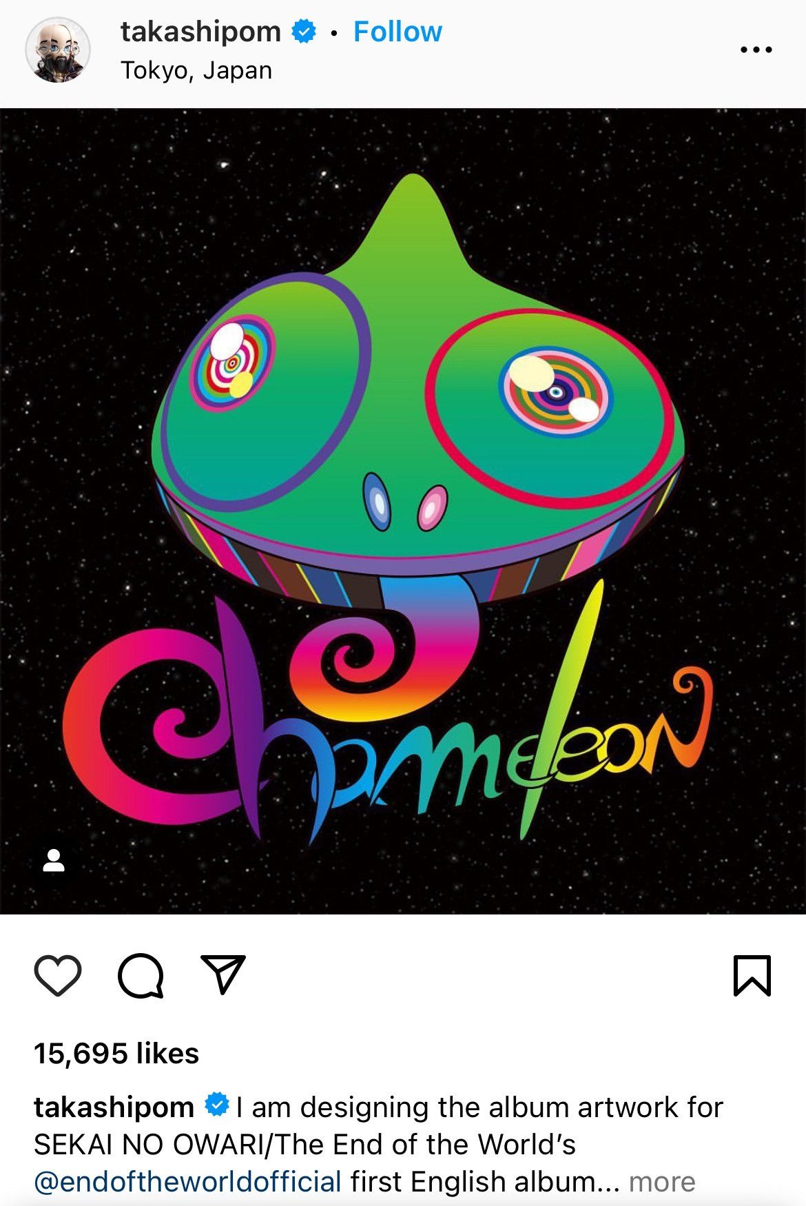 Takashi Murakami Takashi Murakami for Sekai No Owari Album Cover | Grailed