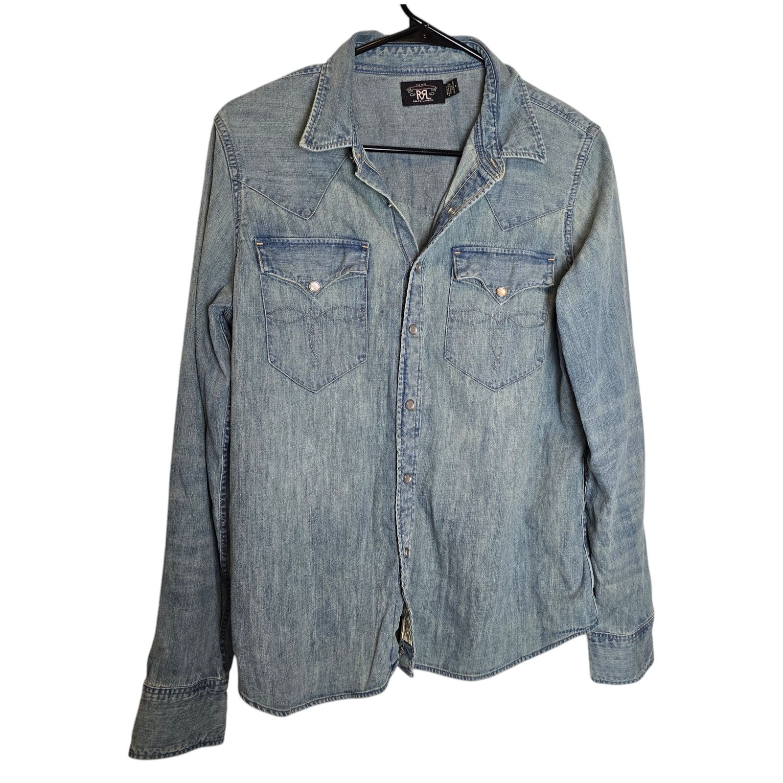 RRL Ralph Lauren Double RL Ralph Lauren RRL Women's Western Denim Shirt 4 | Grailed