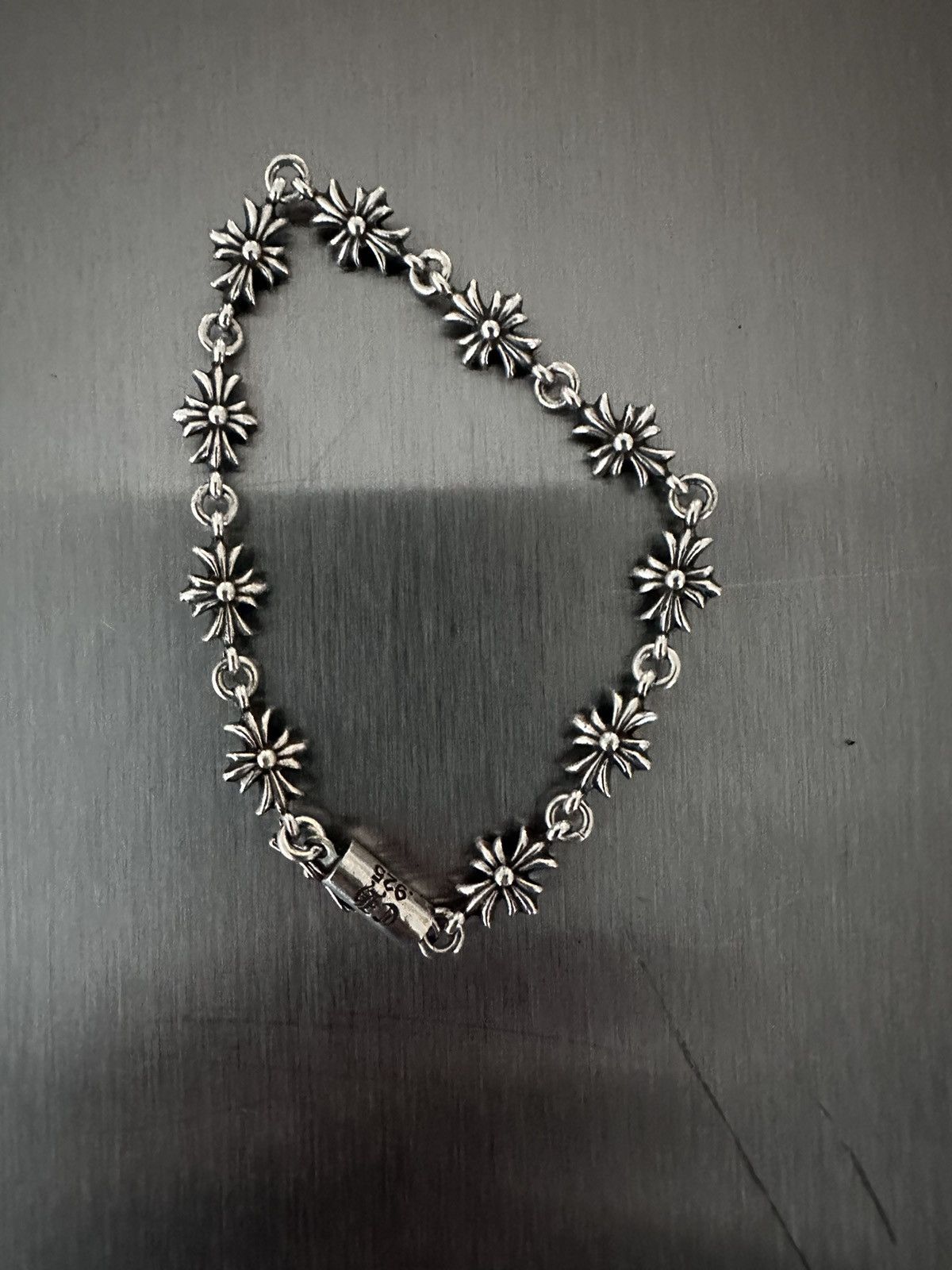 Chrome Hearts Tiny e bracelet 10 link | Grailed