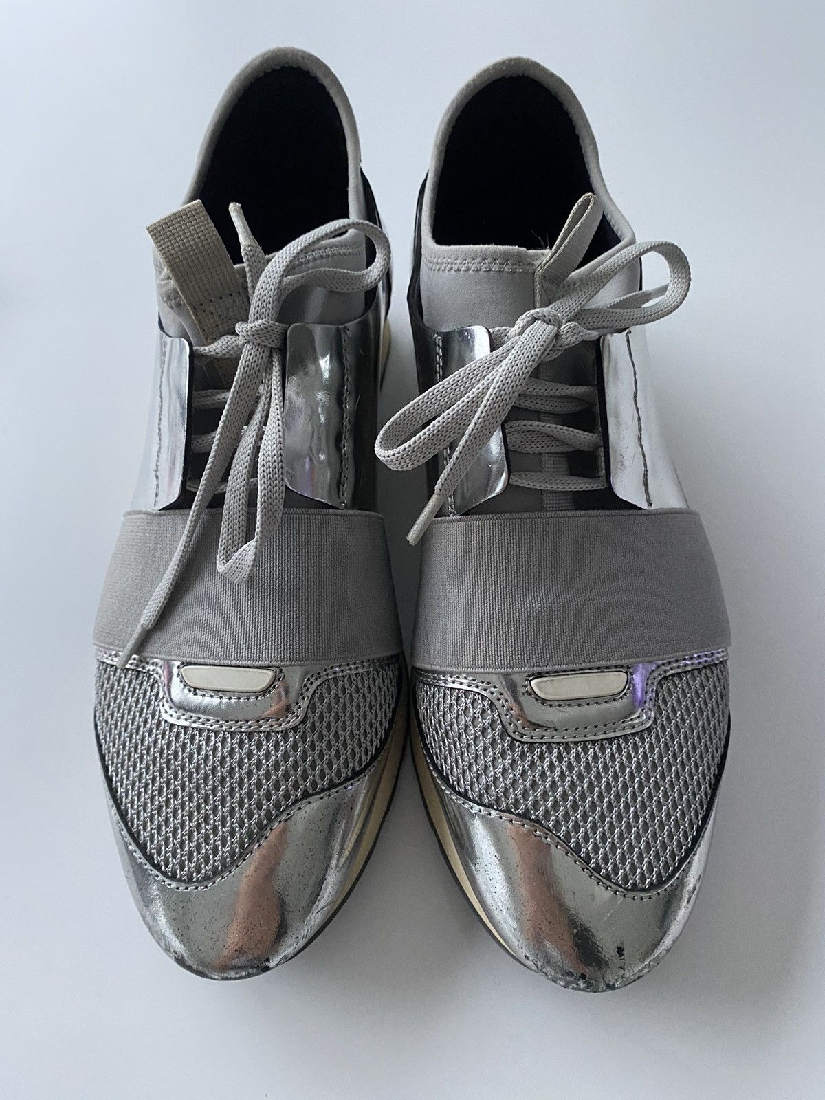 Balenciaga Balenciaga silver race runners 🔥🔥 | Grailed