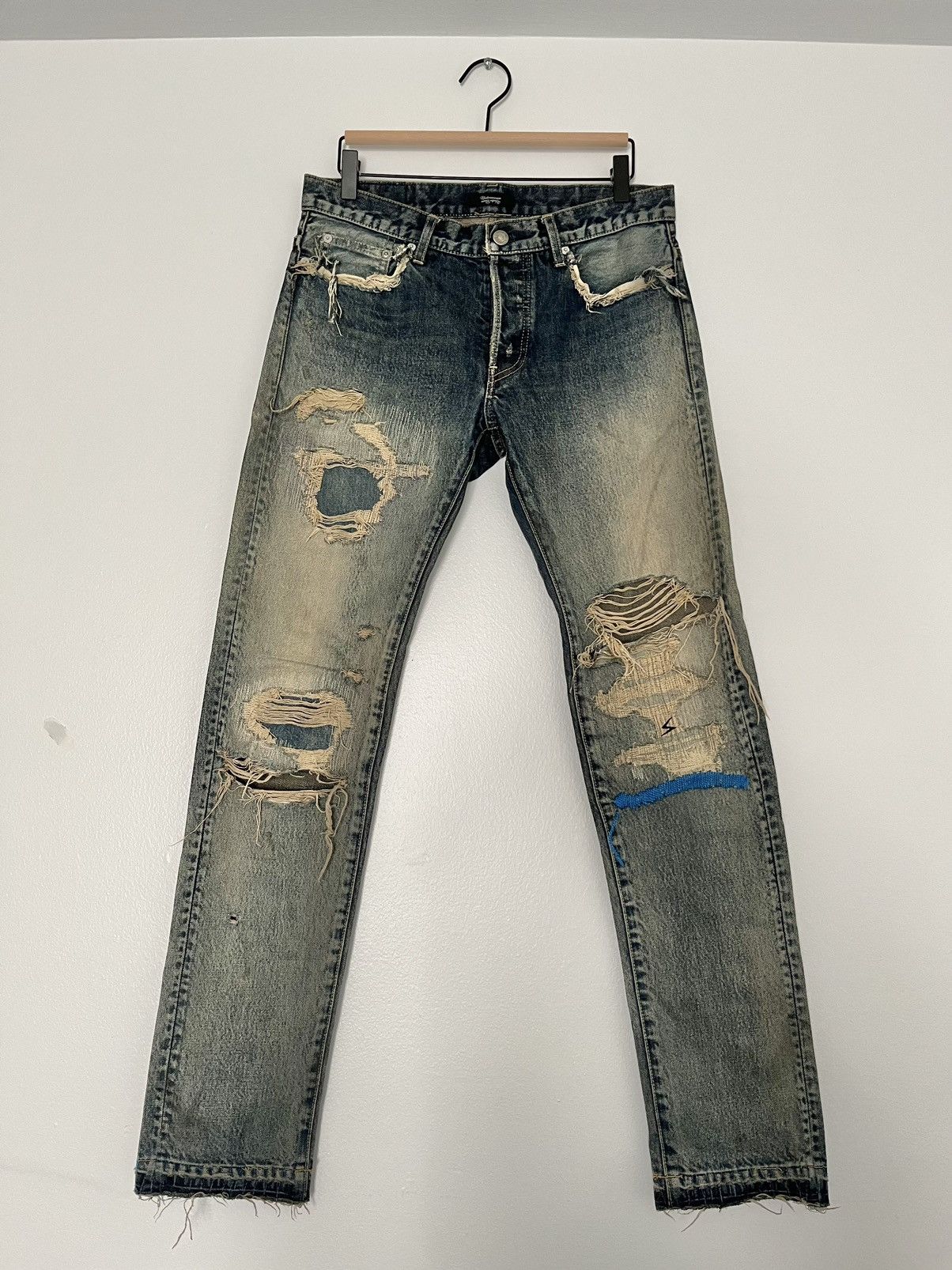 Jun Takahashi × Undercover Undercover 68 Blue Yarn Denim | Grailed