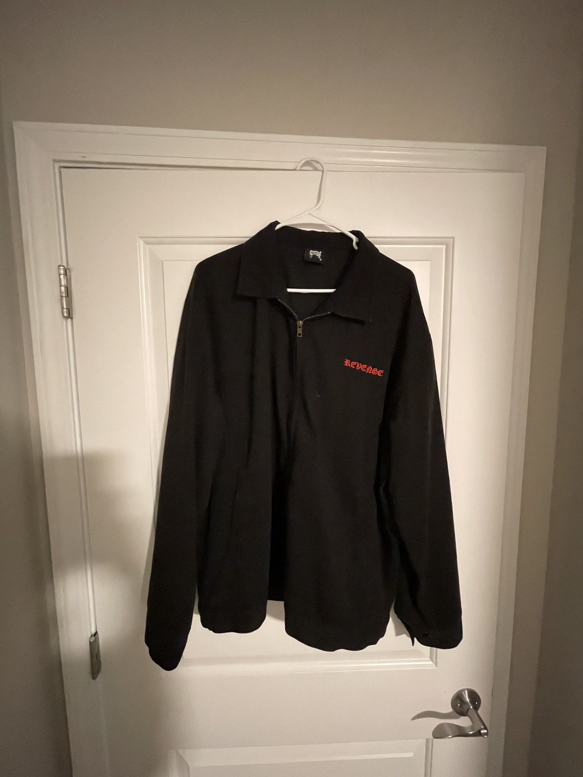 Playboy × Revenge Revenge x Playboy Bomber Work Jacket Black/Red XL ...