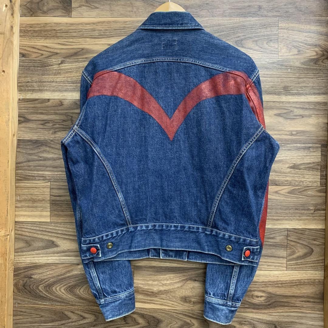 Evisu Evisu Denim Red Gull Jacket | Grailed