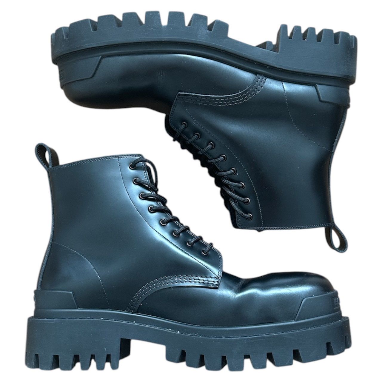 Balenciaga Balenciaga Strike Combat Boots in smooth calf leather | Grailed