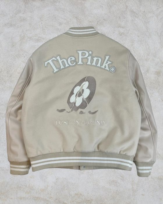 Vandy The Pink Vandy The Pink Varsity Jacket Cream | Grailed