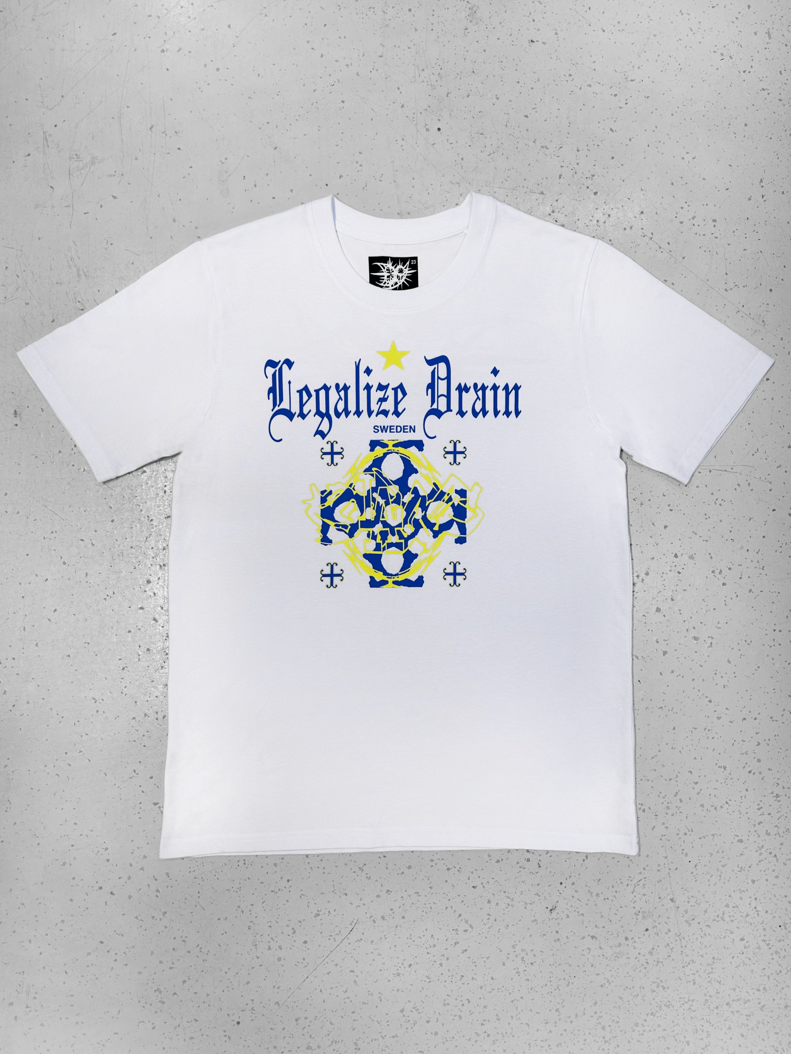 Drain Gang × Sad Boys Drain Gang "Legalize Drain Sweden" T-shirt | Grailed