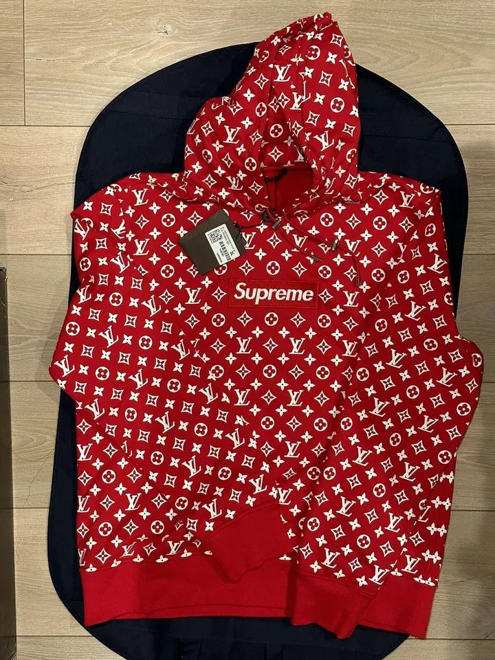 Louis Vuitton Supreme Louis Vuitton Box Logo Hoodie | Grailed