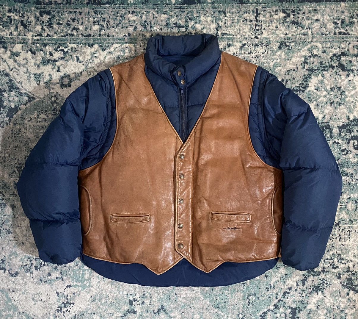 Schott Schott down 90’s jacket made in usa size 48 | Grailed