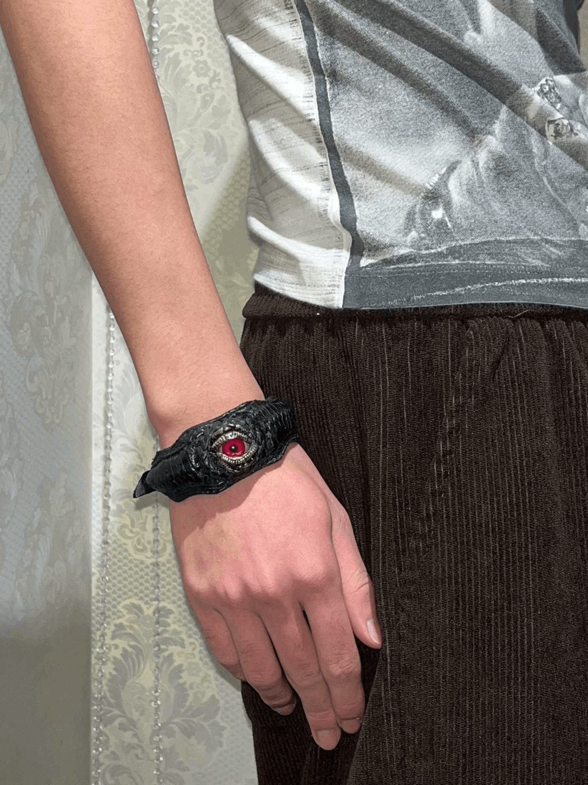 KMRii KMRii Eye Ball Leather Bracelet | Grailed