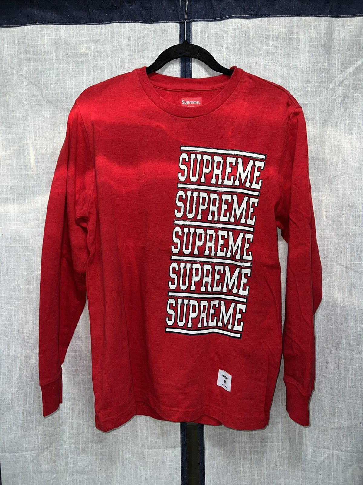 Supreme Red Stacked Top | Grailed