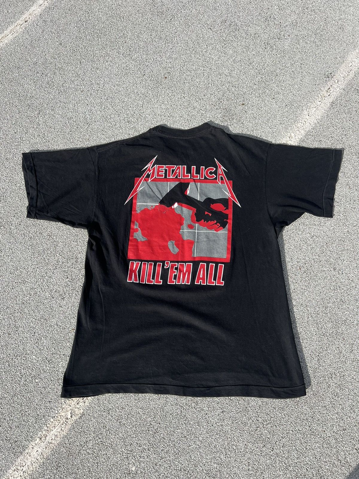 Band Tees × Metallica × Vintage Metallica Ride The Lightning 1989 vintage t-shirt | Grailed