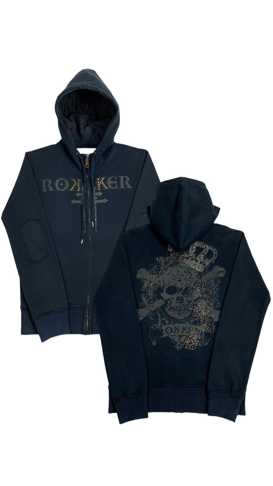 Rock Tees × Rokker Company × Streetwear LASTDROP🔥 Y2K ROKKER Skull Crosses Ed Hardy Affliction ...