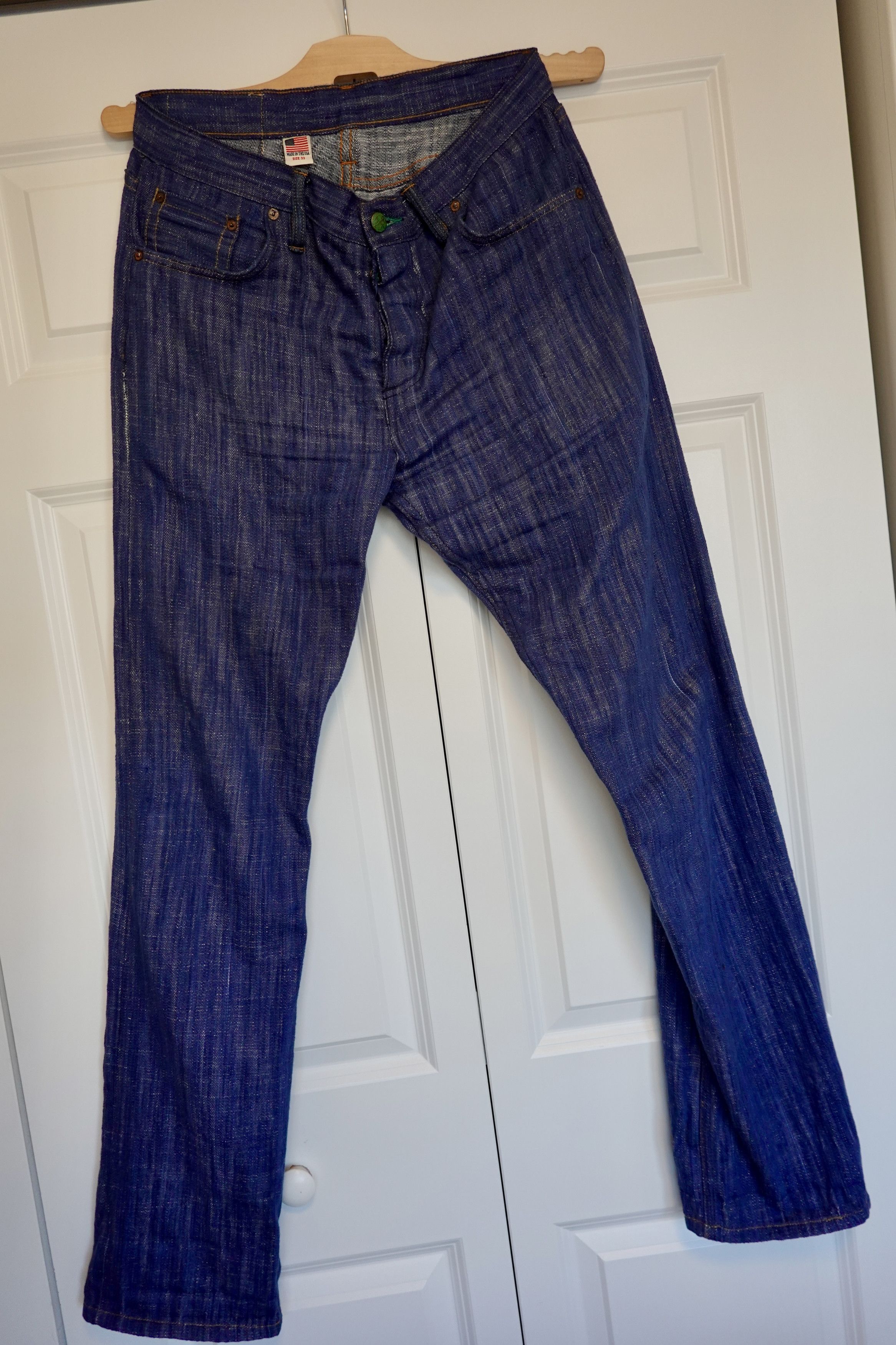 Left Field Nyc Greaser 12 oz Handloom Natural Indigo Dyed Denim | Grailed