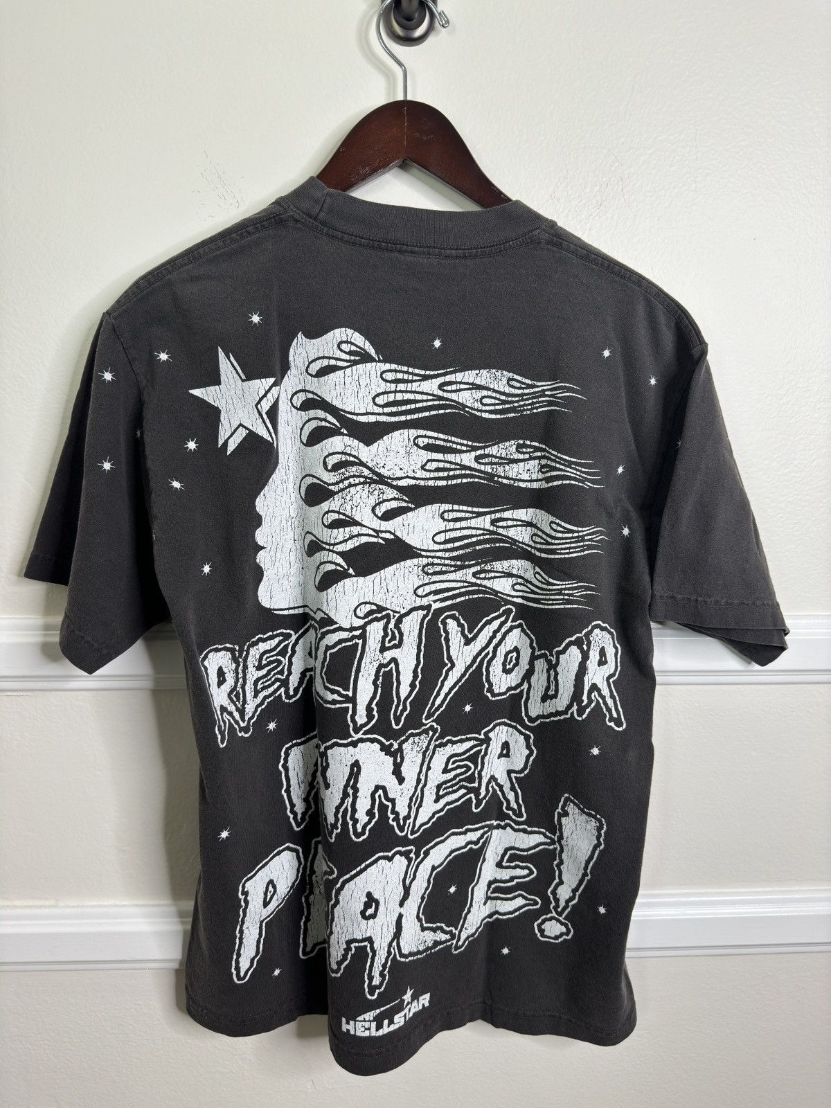 HELLSTAR Hellstar Studios Inner Peace Tee Vintage Black | Grailed