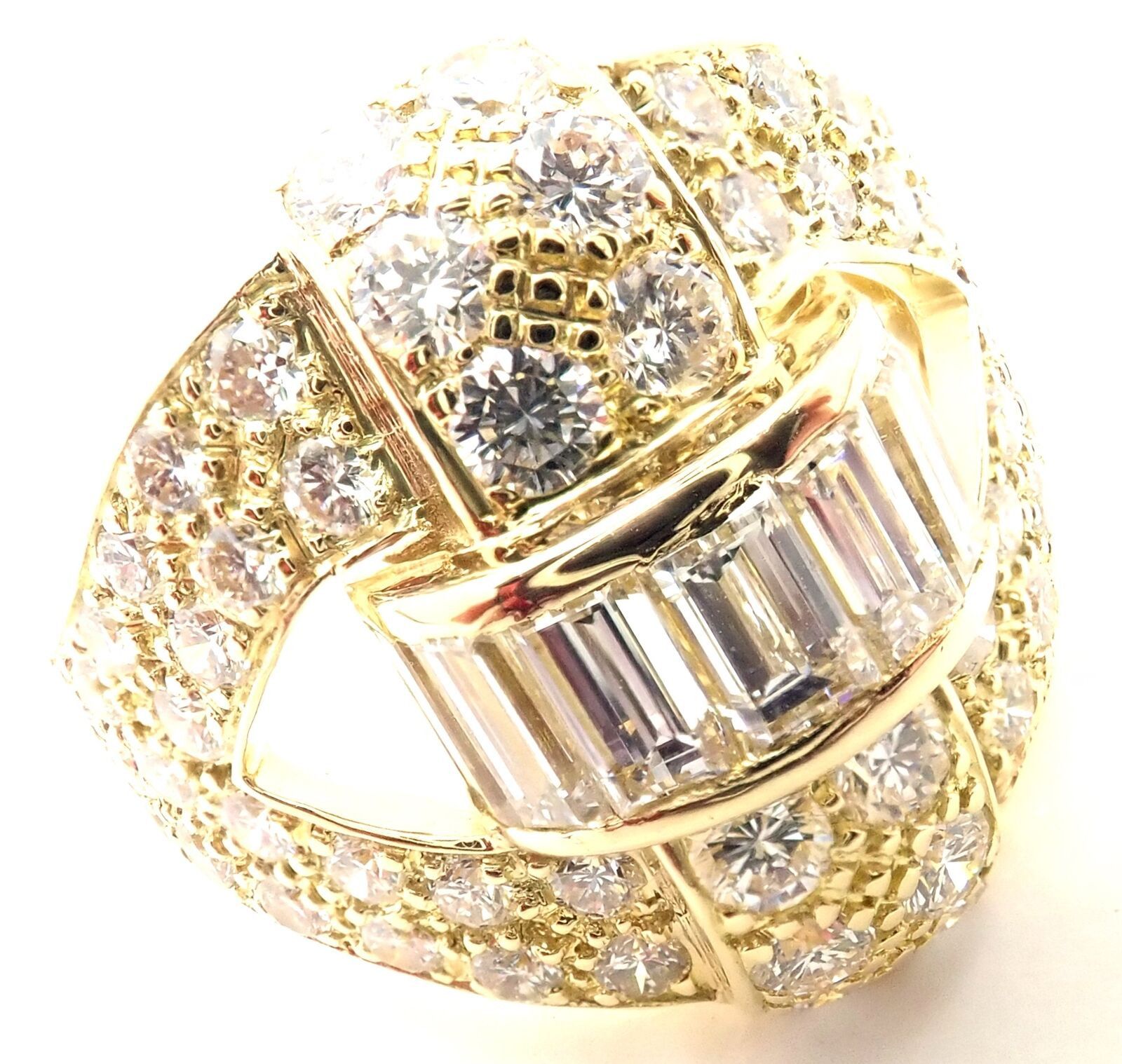 Piaget Piaget 18k Yellow Gold 3ct Diamond Cocktail Ring | Grailed