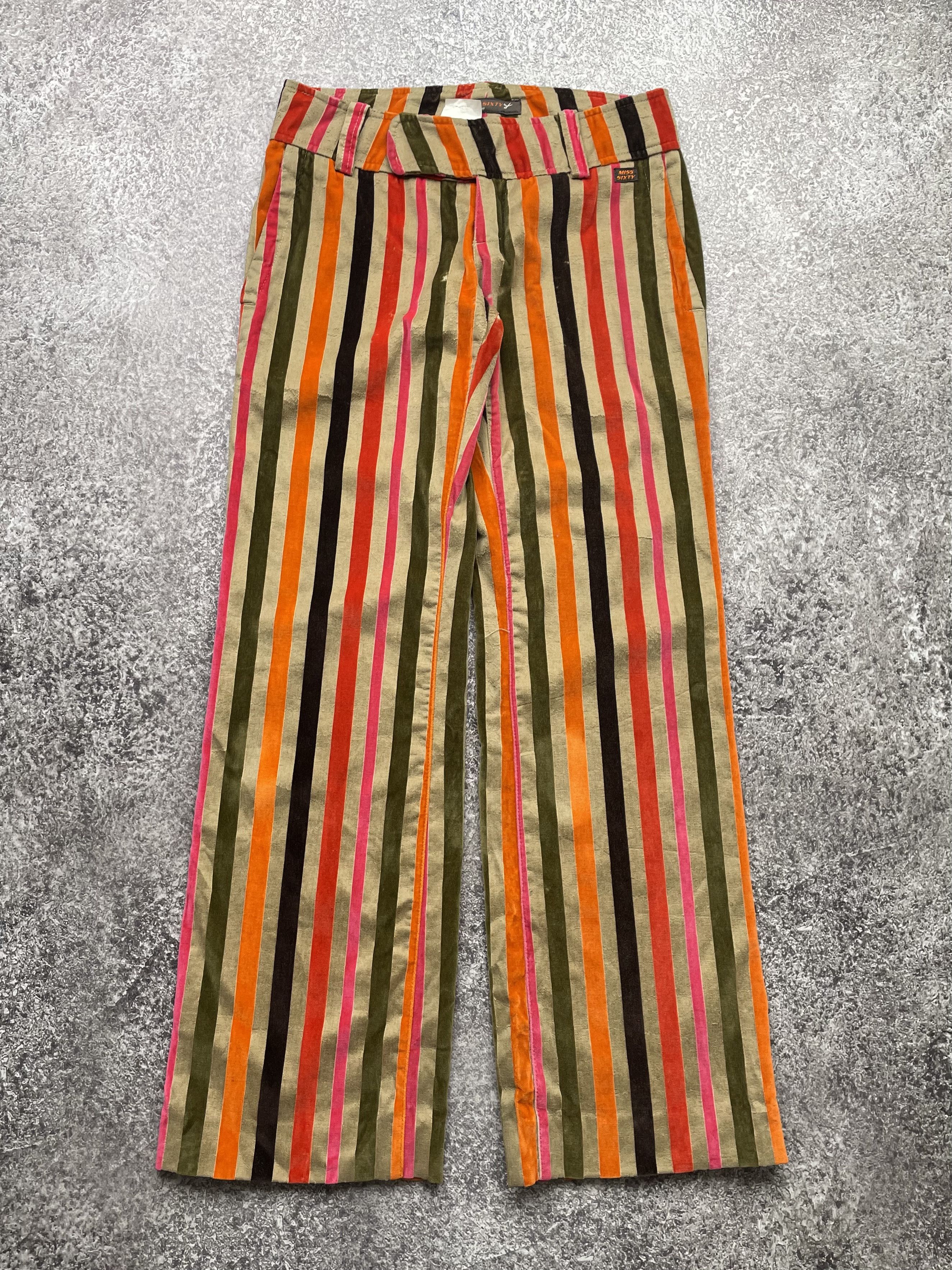 Miss Sixty Miss Sixty Vintage Striped Flared Amazing Pants | Grailed
