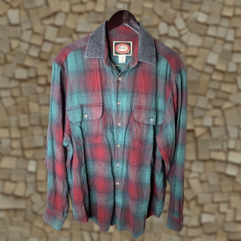 Vintage Australian Outback Collection Mens Flannel Shirt Large XL | Grailed
