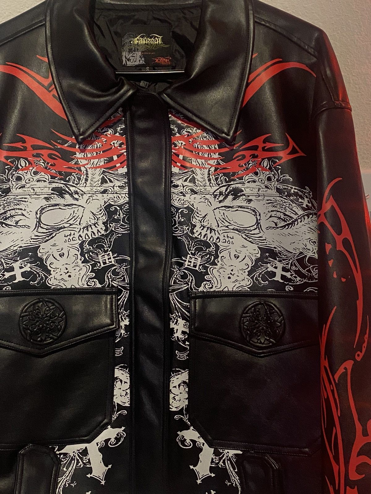 Designer × Eternal × Streetwear ETERNAL ARTWEAR LEATHER JACKET | Grailed