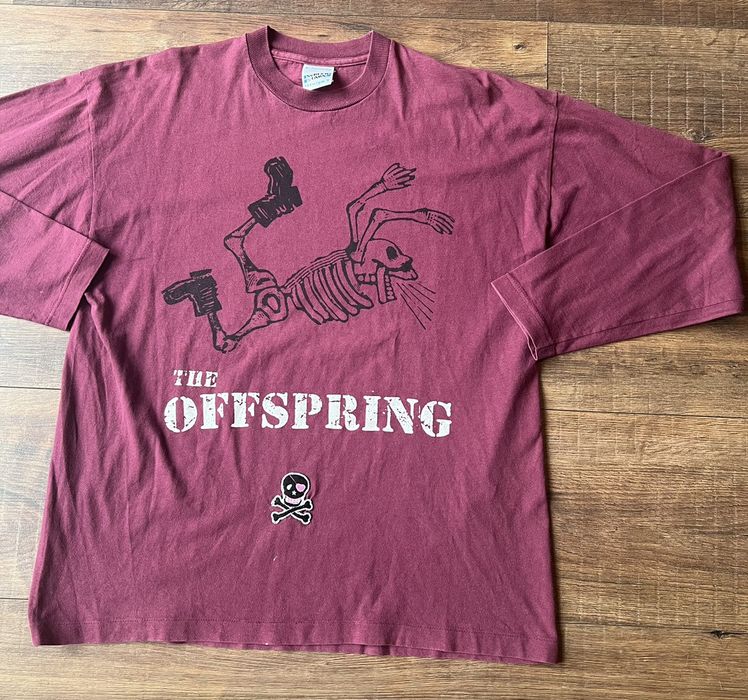 Vintage Vintage The Offspring 90s euro skeleton long sleeve tee | Grailed