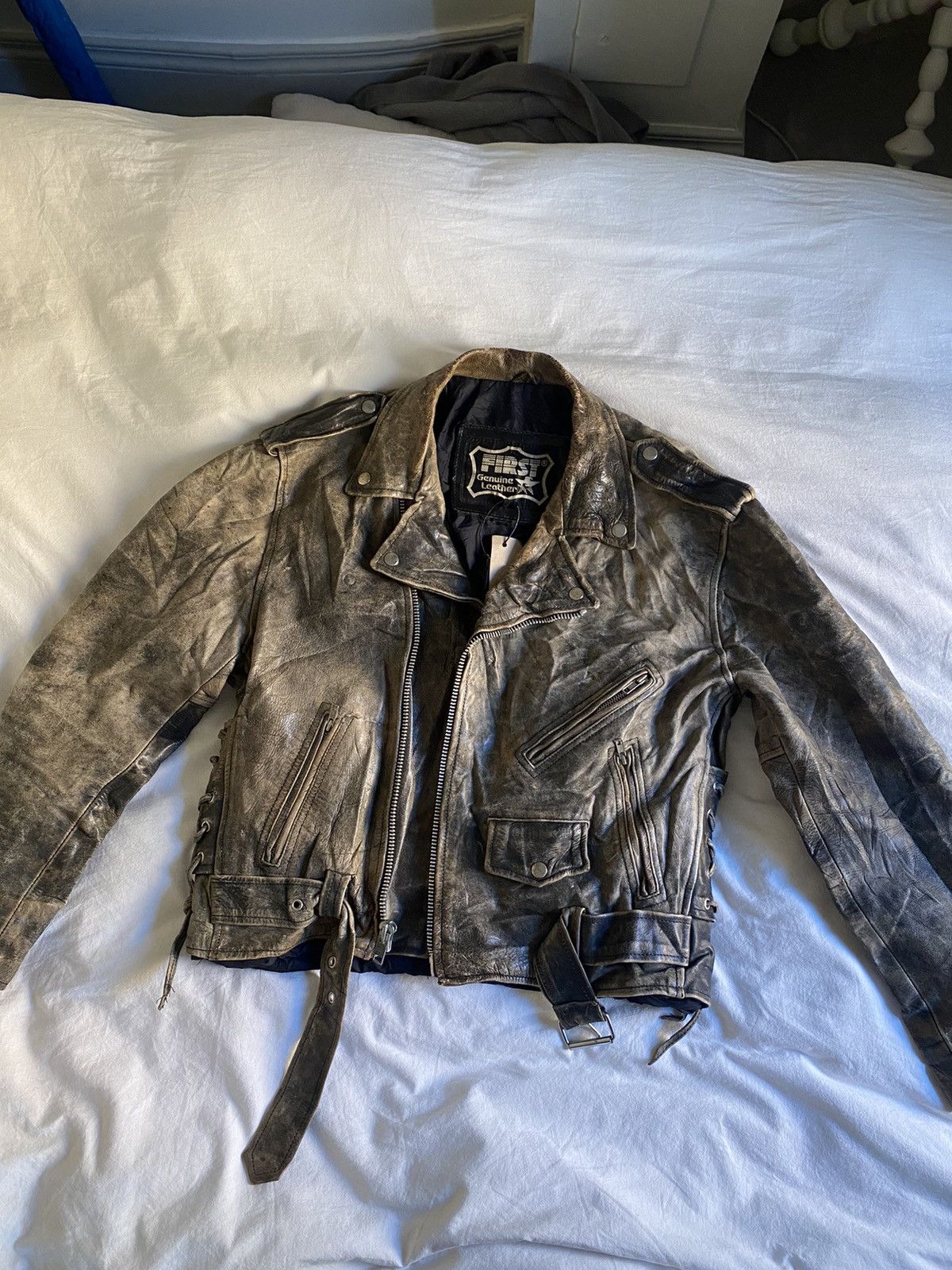 Japanese Brand × Rare × Vintage Boxy Vintage Leather Jacket | Grailed