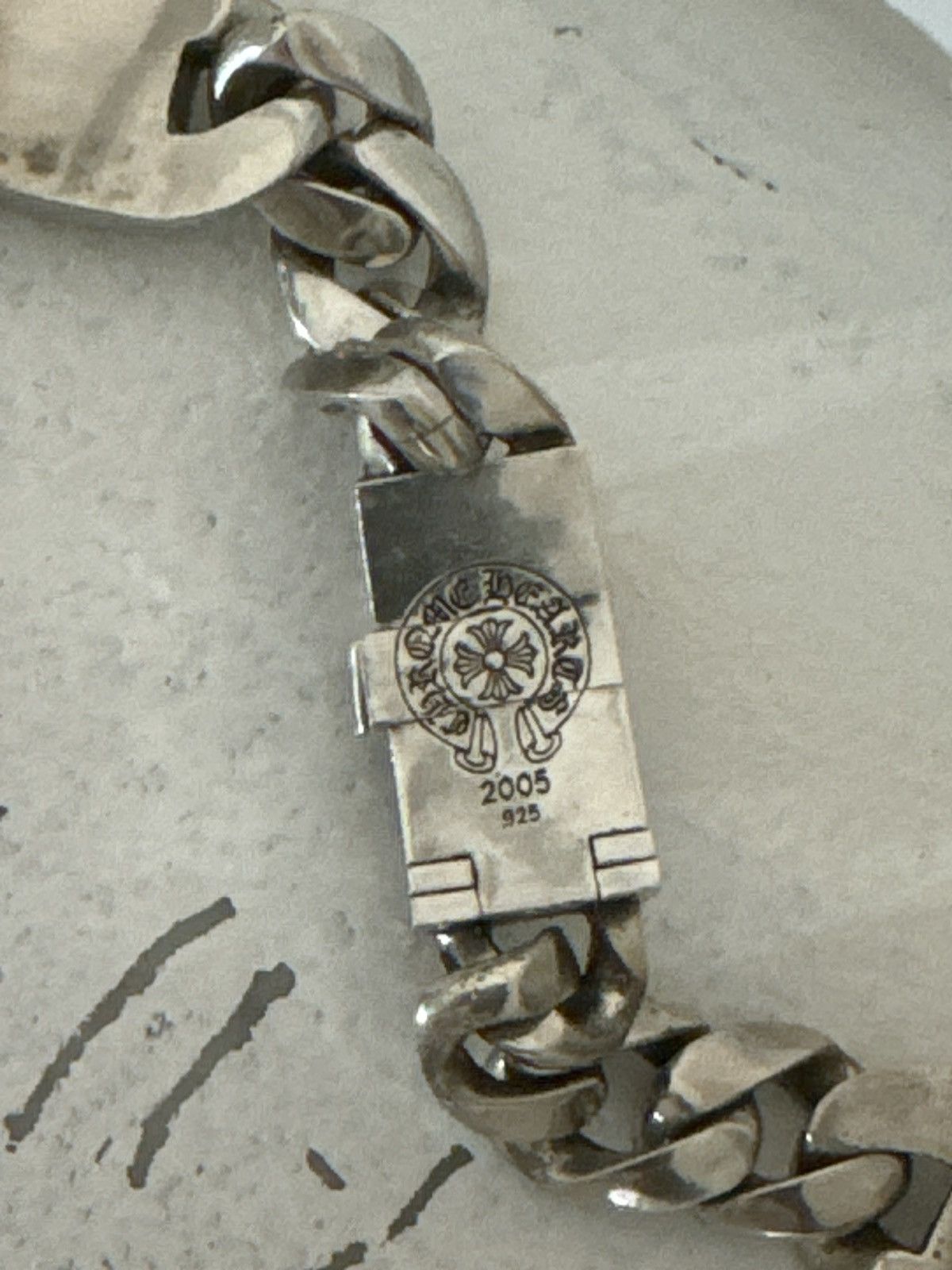 Chrome Hearts CHROME HEARTS WATCH BAND - CLASSIC LINK - CROSS CHARM ...