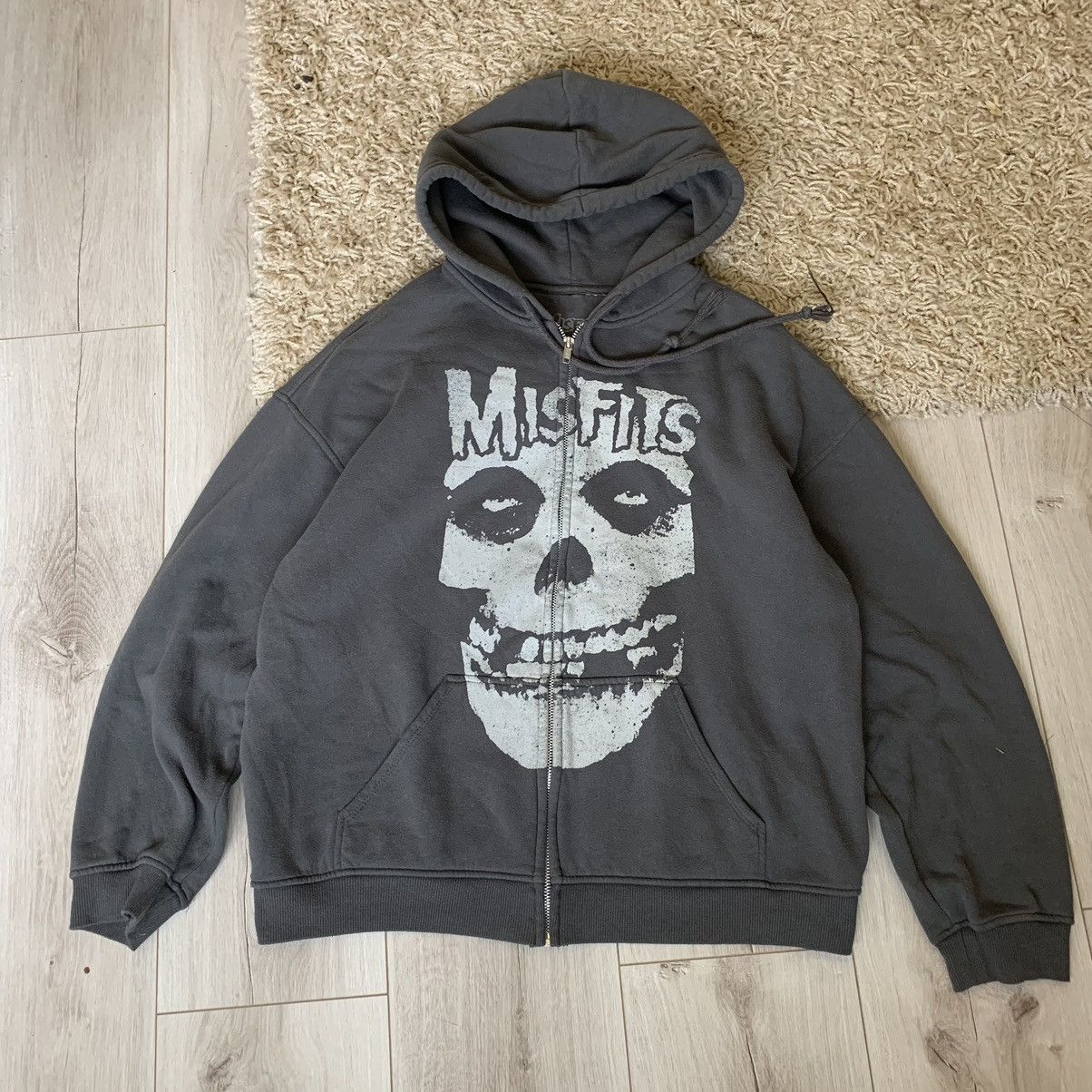 Band Tees × Misfits × Vintage Vintage Misfits Zip Hoodie Washed ...