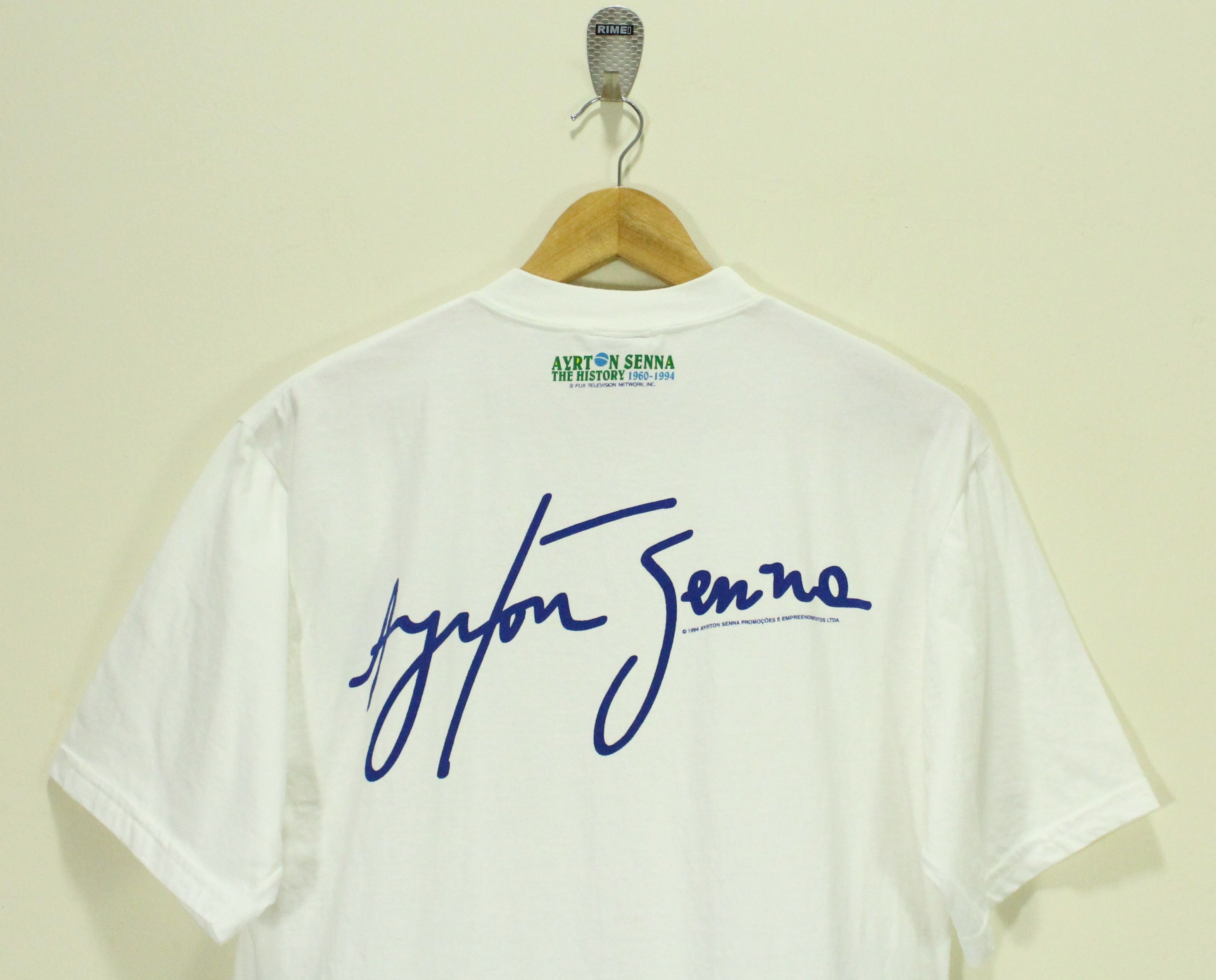 Formula 1 × Sports Specialties × Vintage Vintage AYRTON SENNA T Shirt Signature | Grailed