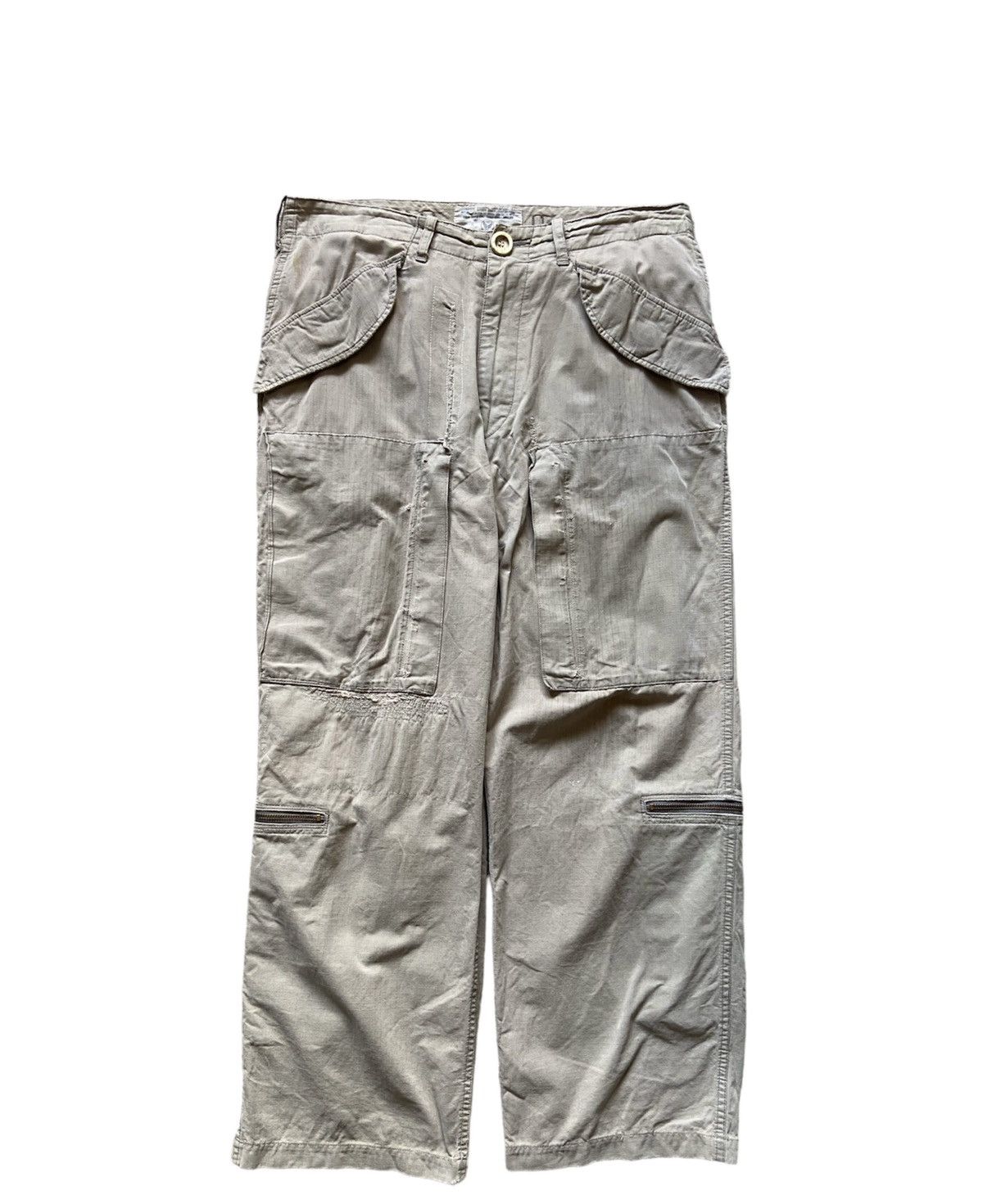 Avirex Vintage Avirex Multi Zipper Pocket Parachute Bondage Pants | Grailed