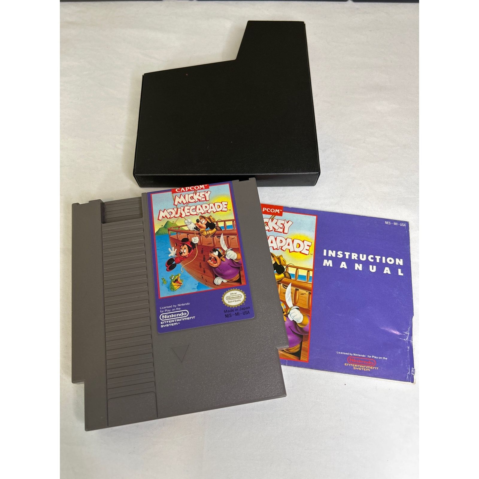 Nintendo Mickey Mousecapade Nintendo NES Authentic 1985 Manual/Sleeve ...