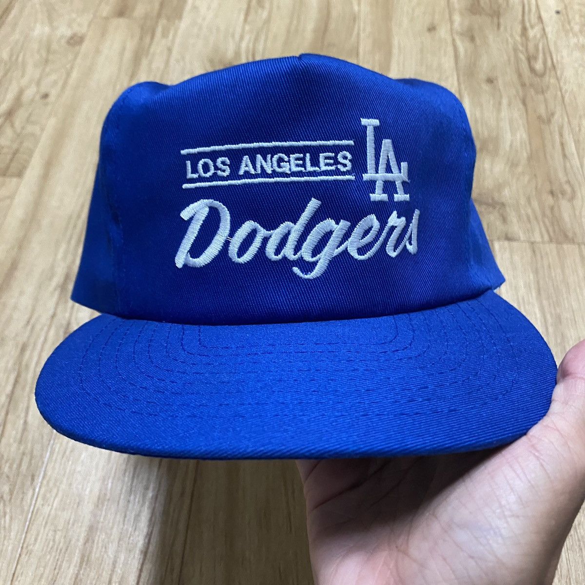 Vintage Vintage 1980’s Bar Script Los Angeles Dodgers Snapback Hat ...