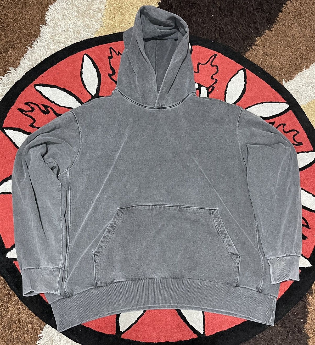 Japanese Brand × Streetwear × Vintage Handmade Rust Age Washed Hoodie ...