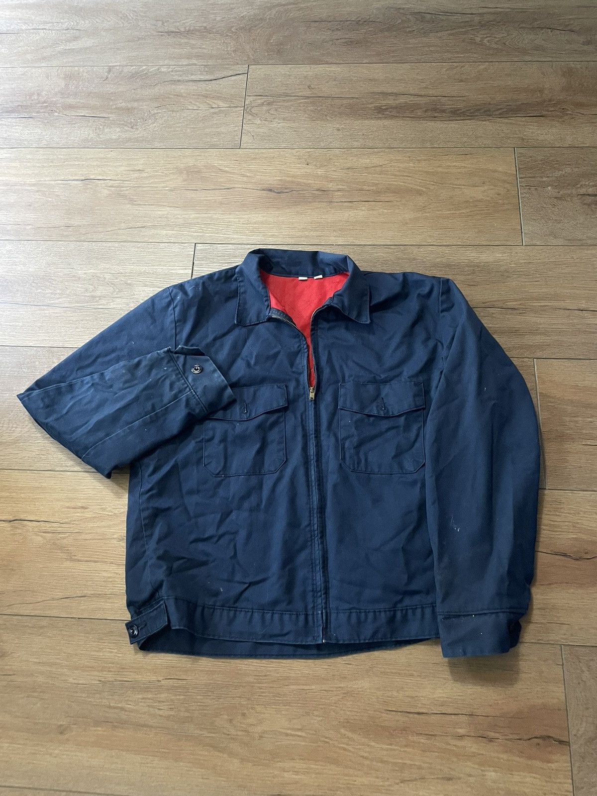 Art × Streetwear × Vintage Vintage 1960s / 70s mechanics jacket cropped ...