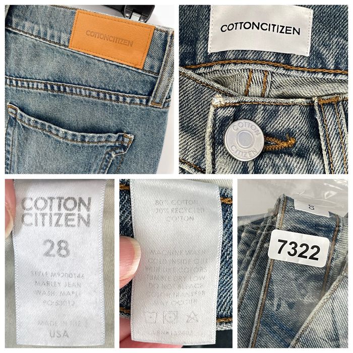 Cotton Citizen Cotton Citizen Marley Jean Straight Leg 28 Maple Button ...