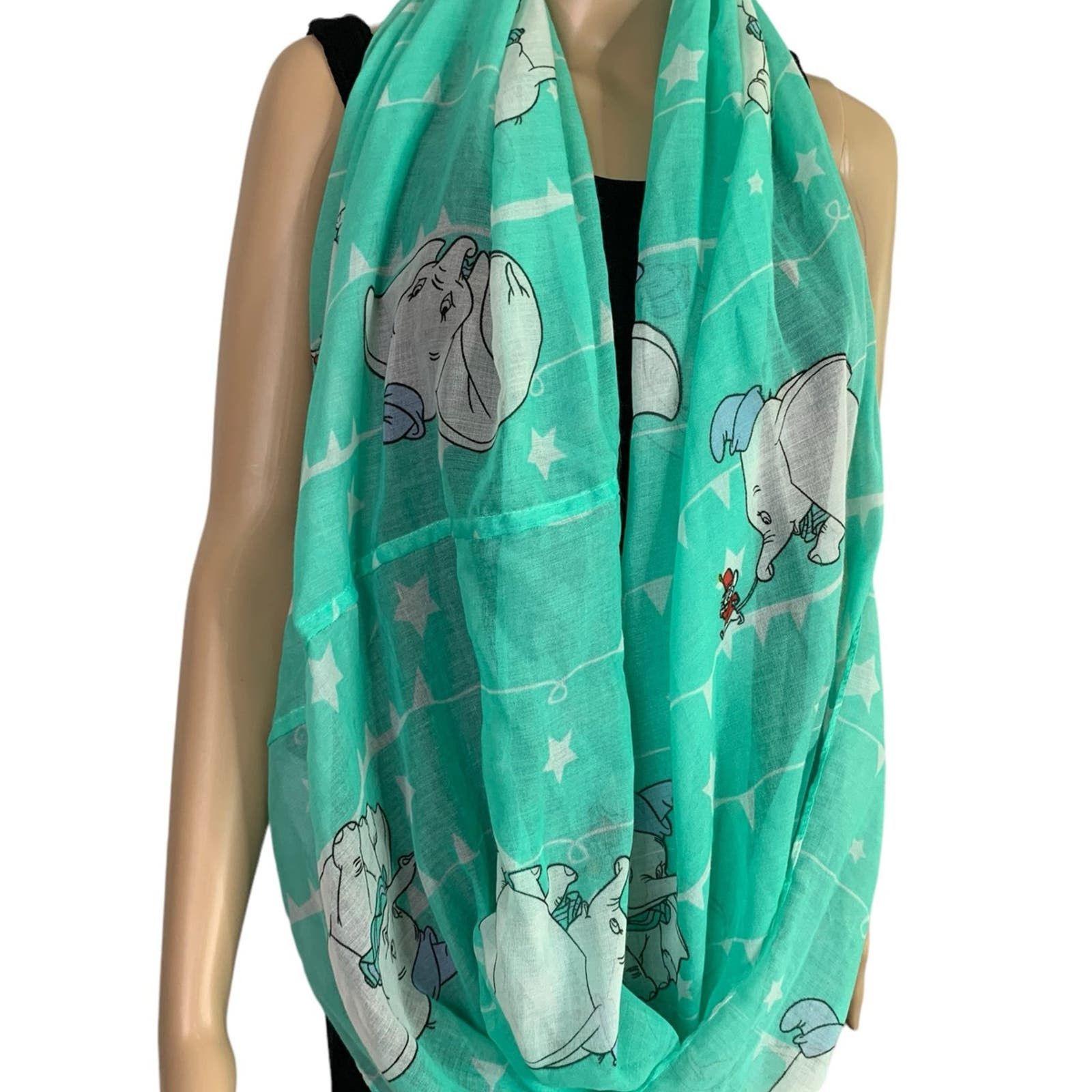 Disney Disney Dumbo Infinity Scarf Elephant Seafoam Green 68” | Grailed