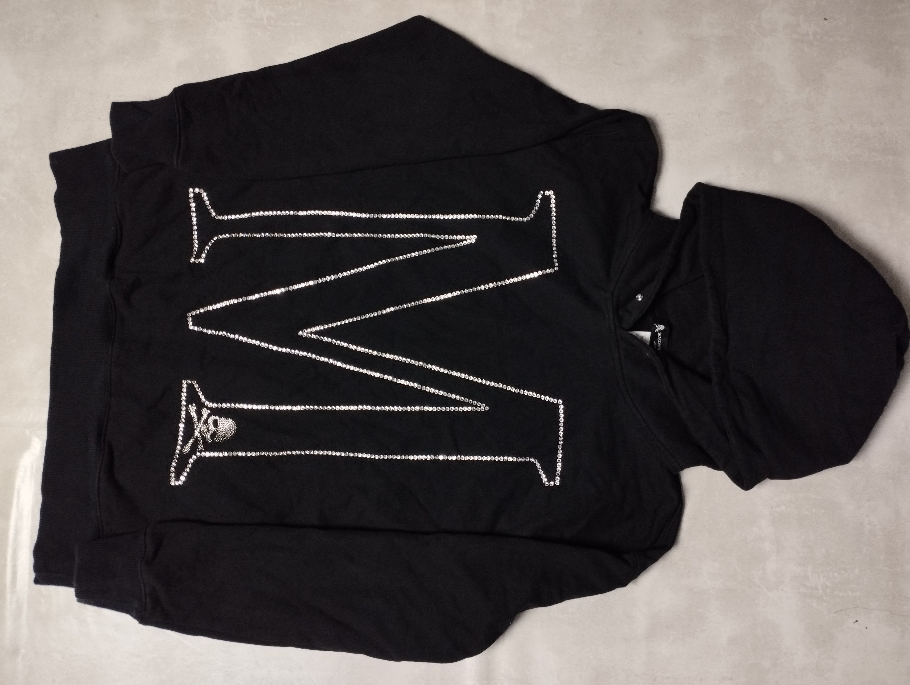 Japanese Brand × Mastermind Japan × Streetwear Mastermind Japan Black Diamonds Skull Logo Hoodie ...