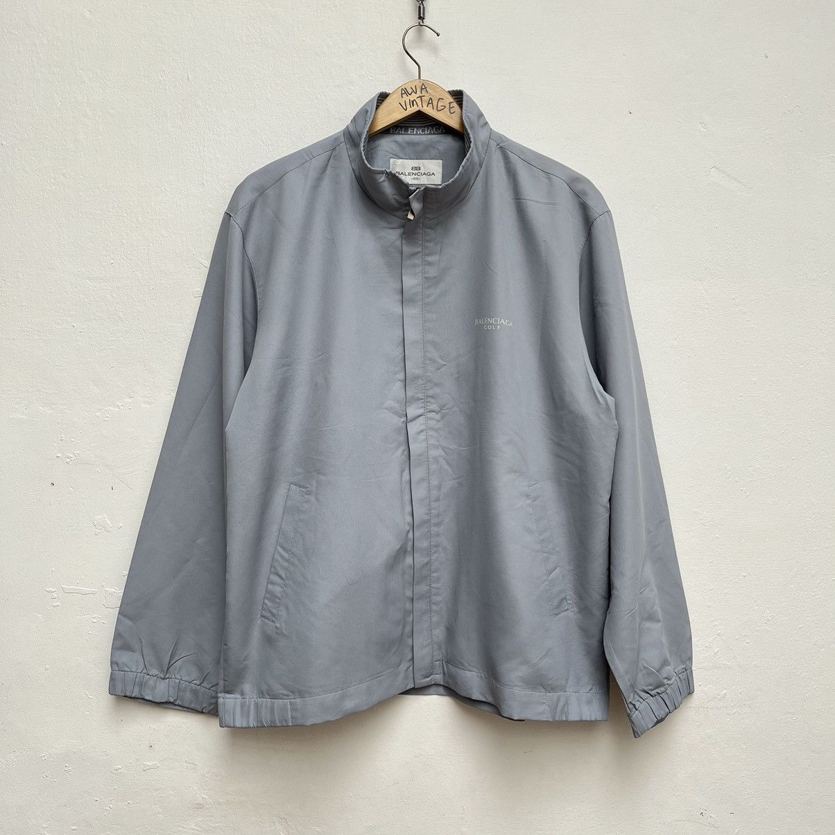 Balenciaga Balenciaga Golf Paris Jacket Script Logo Full Tape Collar ...