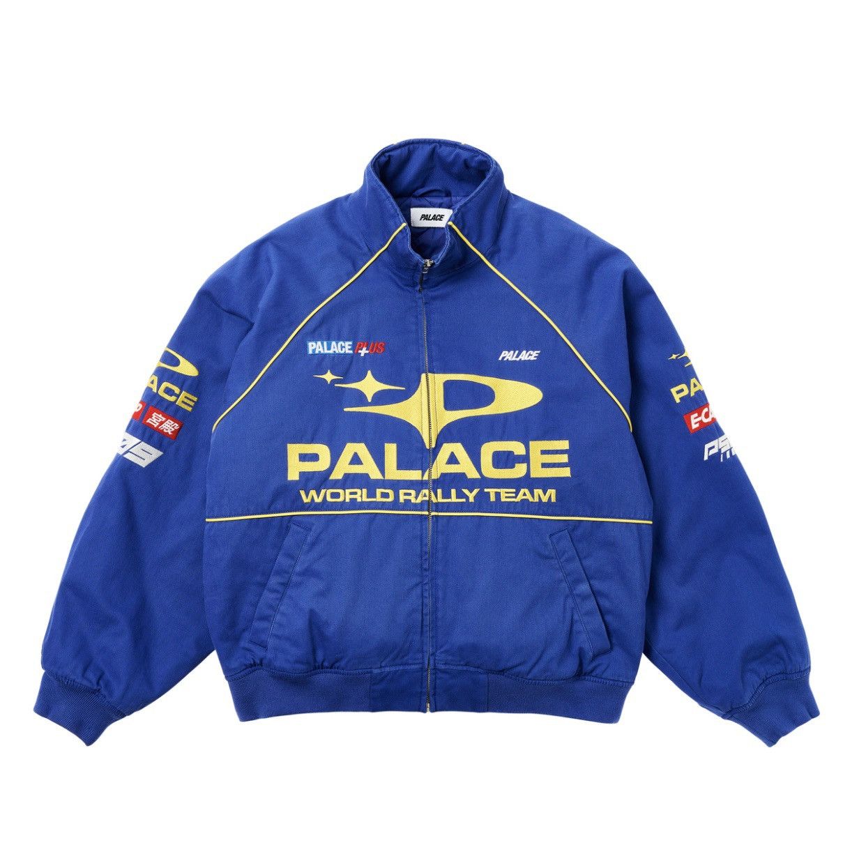 Palace 2024 AUTUMN PALACE PALLY RALLY BLUE ZIP-UP JACKET (M) | Grailed