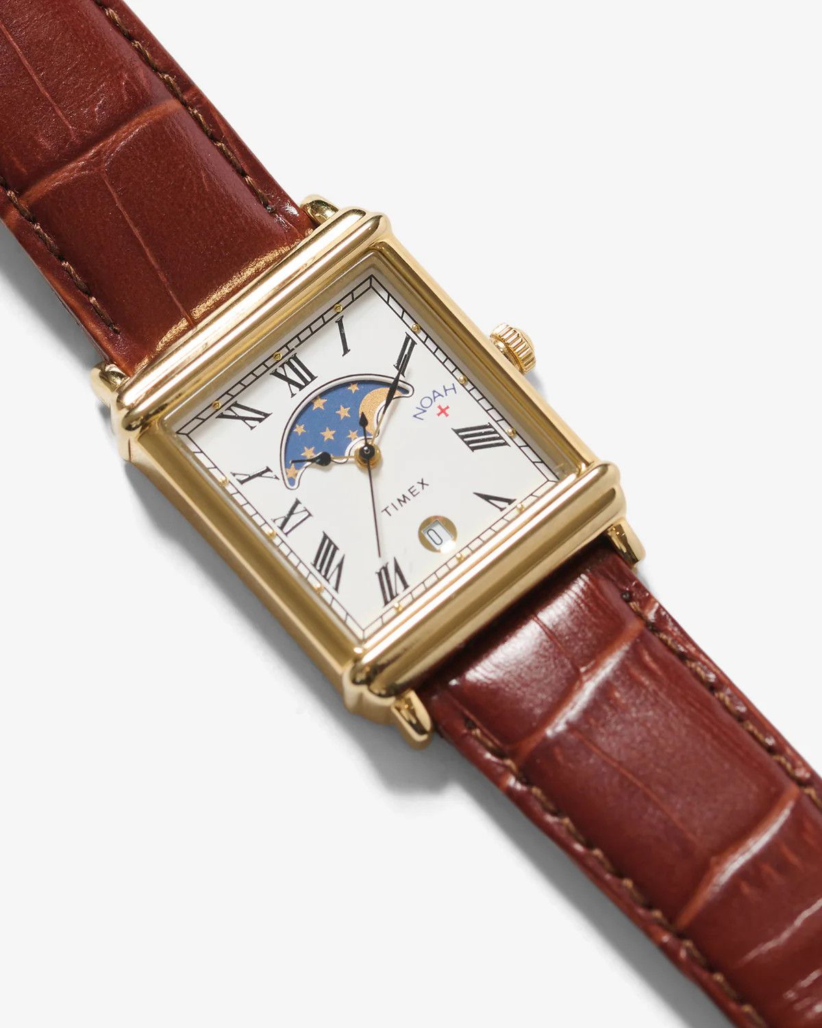 Noah × Timex Noah x Timex Moon Phase Watch (Brown/Steel) | Grailed