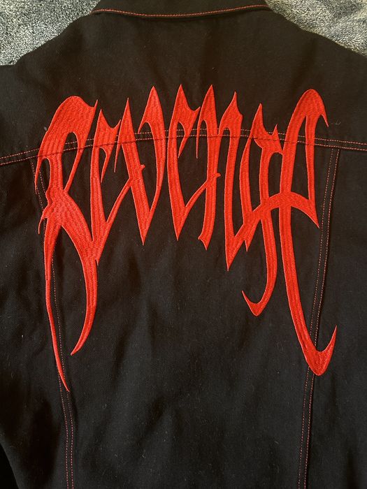 Revenge Revenge Denim Embroidered Jacket | Grailed