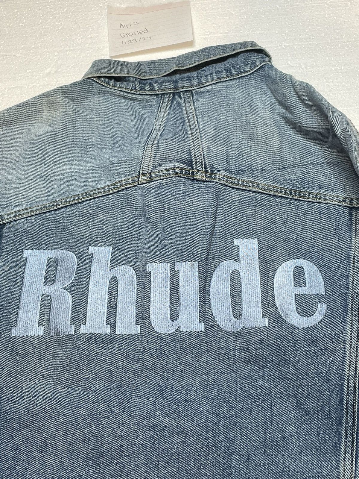 Rhude Rhude x MCLAREN Denim Embroidered Jacket AUTHENTIC | Grailed